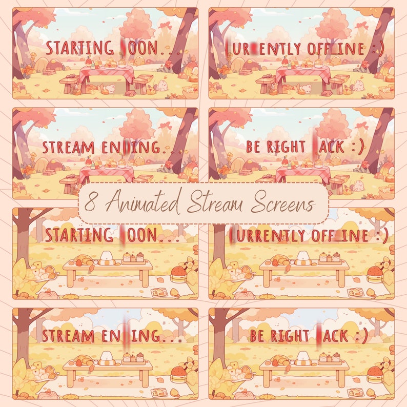 Autumn Twitch Stream Overlay Package: Animated Fall Theme - Etsy