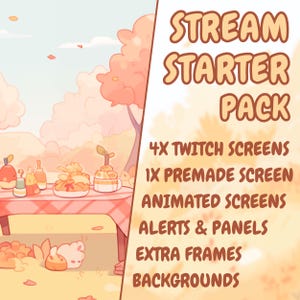 Fall Twitch Overlay Animated Backgrounds Stream Package for Twitch ...