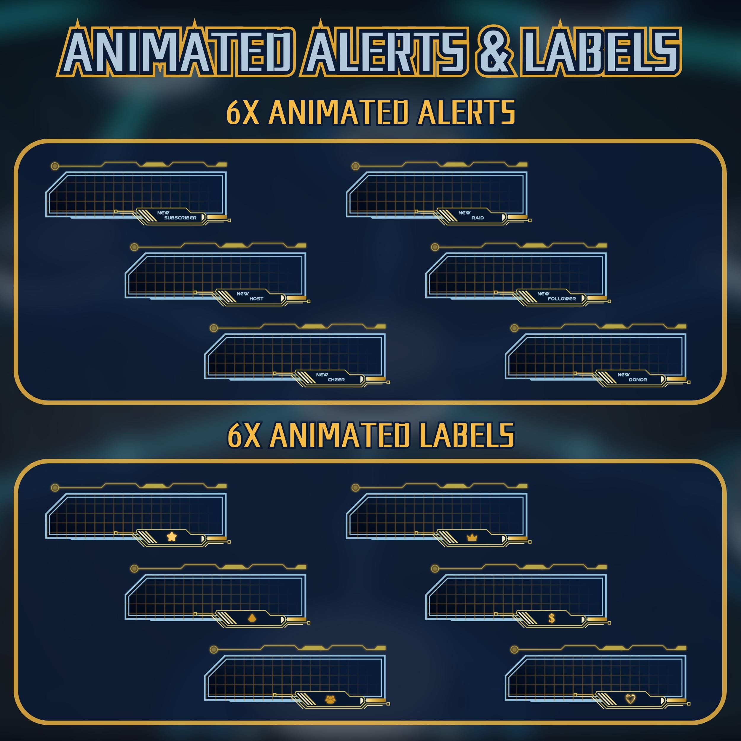 Crypto Overlay Gaming Overlay Animated Streaming Overlay for Twitch ...
