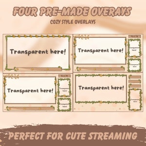 Twitch Overlay - Cottage Core Theme Twitch Overlays - OBS Scenes ...