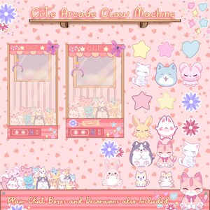 Animated Twitch Overlay Arcade Claw Machine Stream Package for Twitch ...