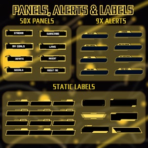 Yellow Gaming Twitch Stream Overlay Package: Animated Streamer Pack - Etsy