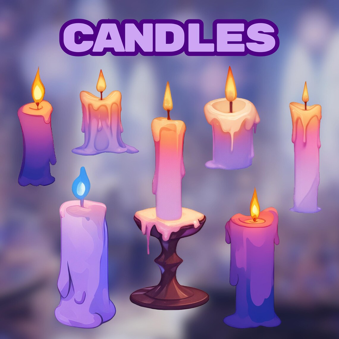 Fantasy Vtuber Assets: Books, Candles, Poisons, Crystals (PNG Files) - Etsy