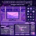 Midnight Cottage Core Stream Overlay, Animated Stream Pack, Vtuber ...