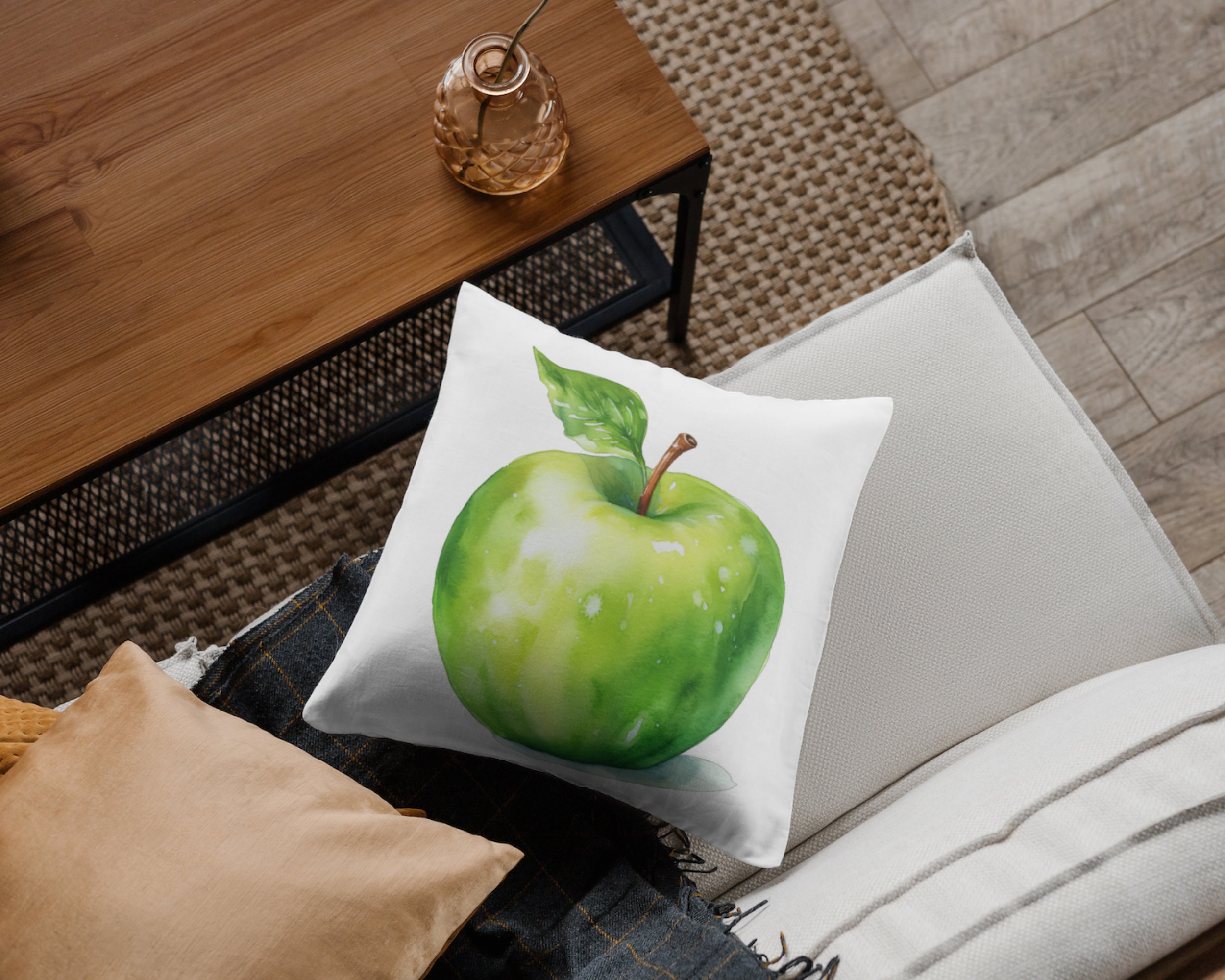 Watercolor Apples Clipart Fall Fruit PNG Autumn Harvest Clipart Food ...