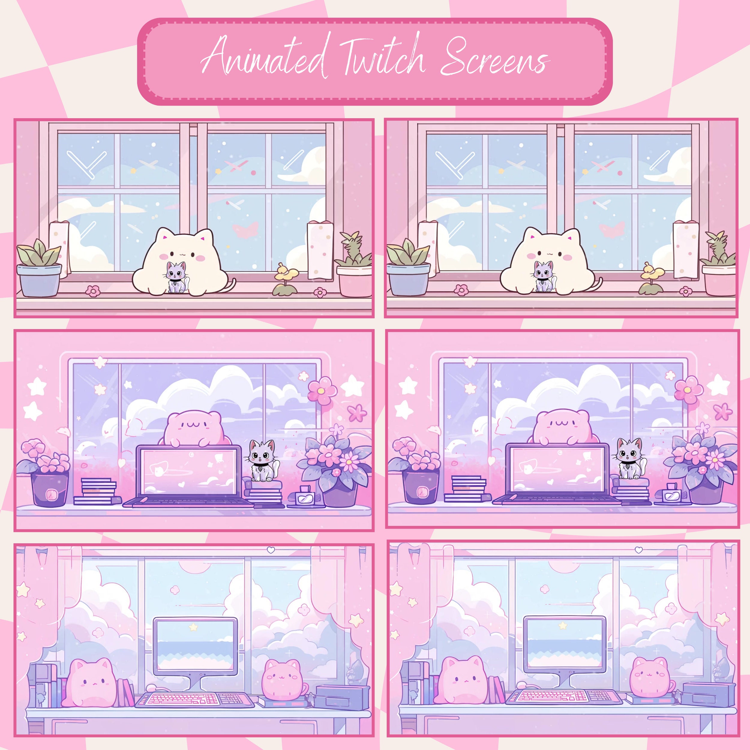 Valentine Special Twitch Overlay - Pink Twitch Package for Twitch ...