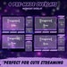 Midnight Cottage Core Stream Overlay, Animated Stream Pack, Vtuber ...