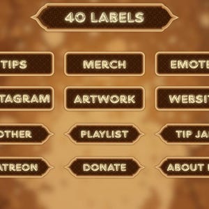 Animated Twitch Overlay - Gilded Themed Stream Package for Twitch ...