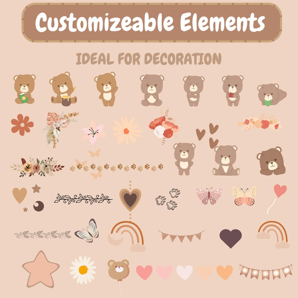 Cute Bear Twitch Stream Package – Animated Overlay, Screens, Panels - Etsy