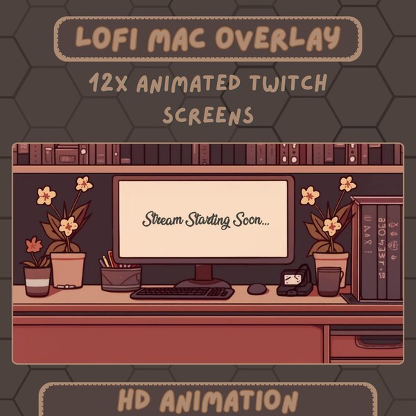 Ninja Stream Animated Twitch Overlay Cute Stream Overlay Package Stream ...