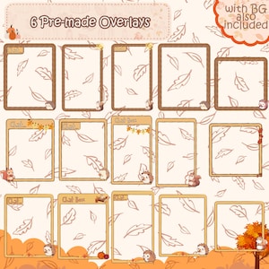 Fall Stream Overlay Package: Animated Autumn Twitch Theme - Etsy UK