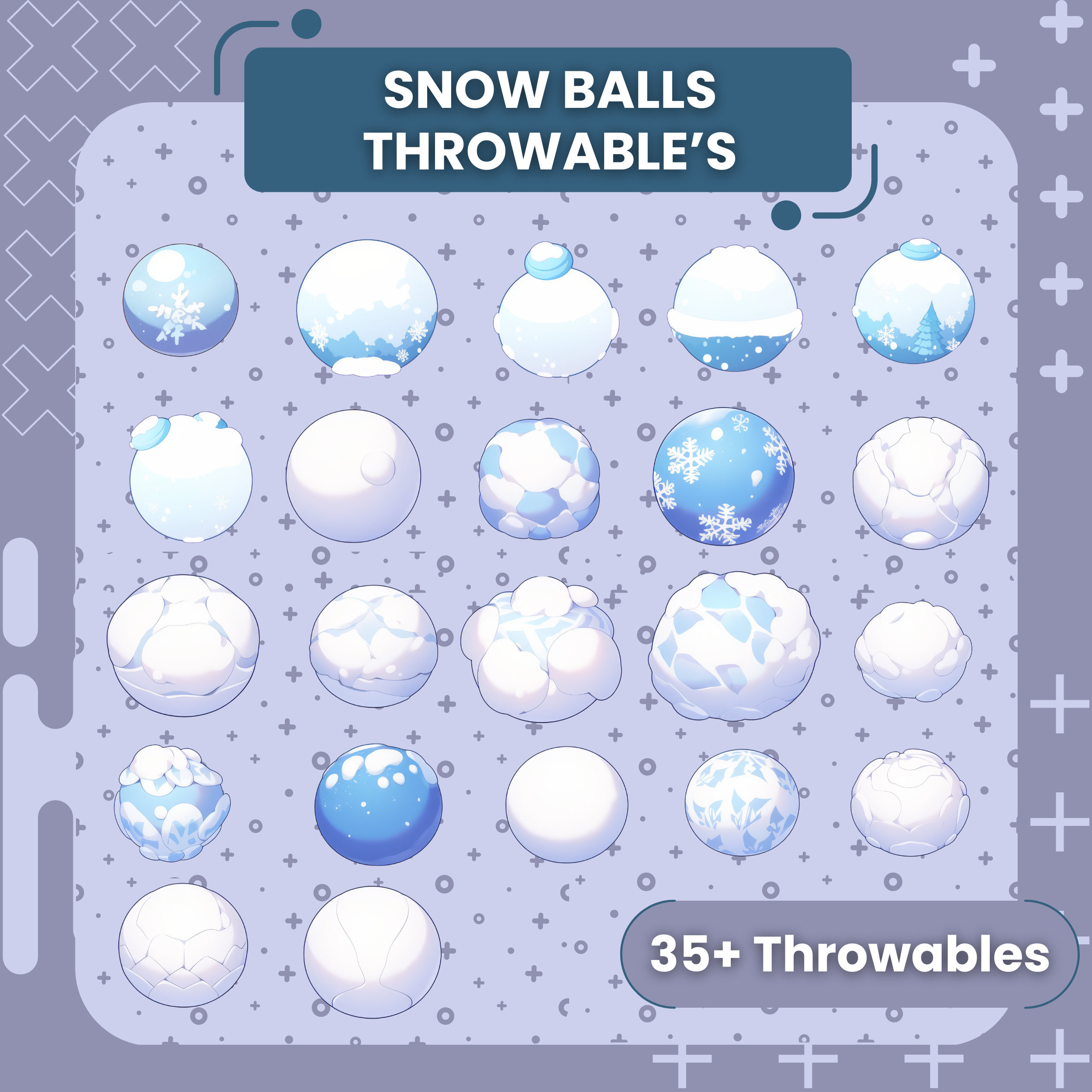 Vtuber Throwable Snowball Assets: 2D Streamer Overlays - Etsy