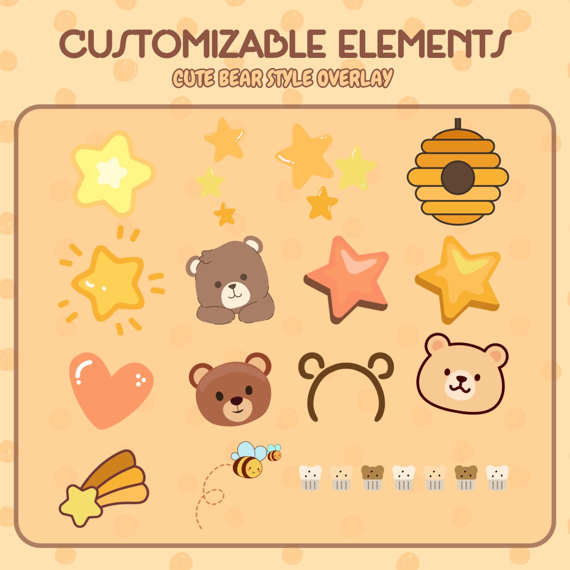 Brown Stream Pack Bear Stream Overlay Stream Overlay Bear Cozy ...