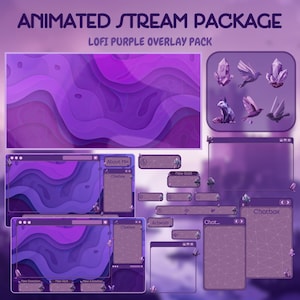 Twitch Overlay Crystal Theme Stream Overlay Package for Twitch Stream ...