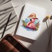 Watercolor Cool Flamingo Clip Art Cool Flamingo Art Illustrations Cool ...