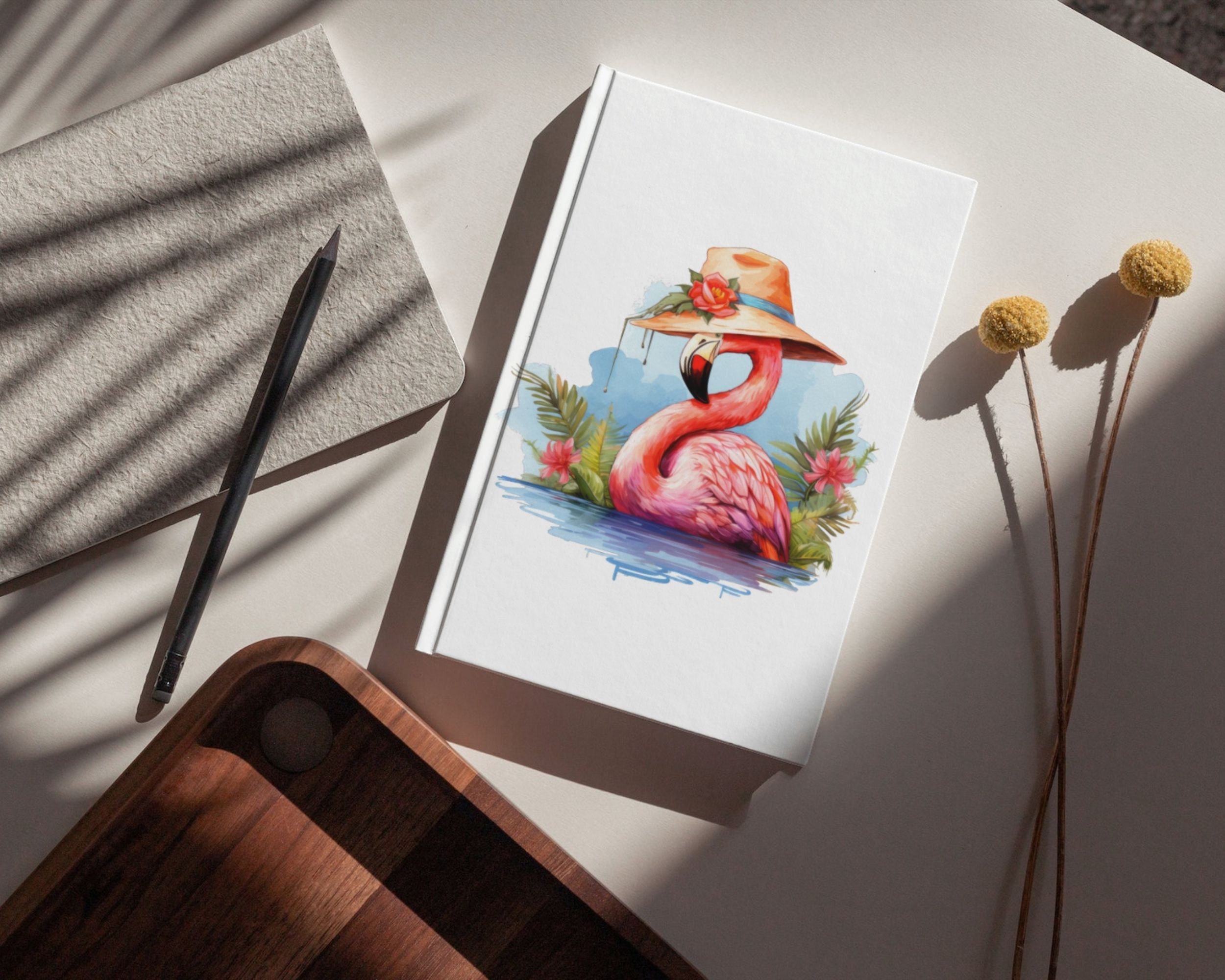 Watercolor Cool Flamingo Clip Art Cool Flamingo Art Illustrations Cool ...