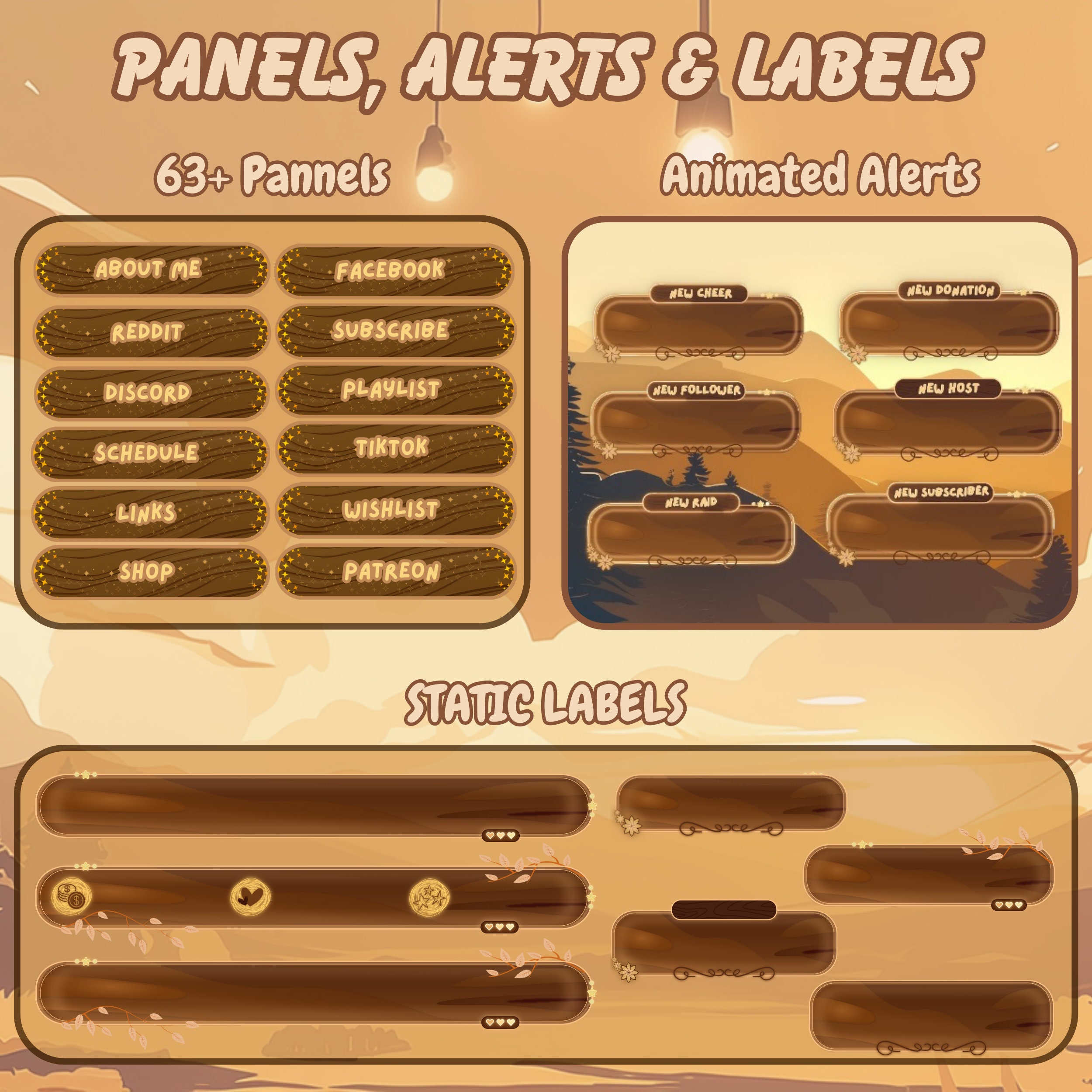 Animated Twitch Overlay, Lofi Animated Stream Package, Stream Package ...