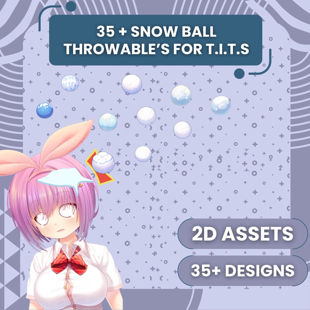 Vtuber Throwable Snowball Assets: 2D Streamer Overlays - Etsy