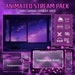 Twitch Purple Gaming Overlay, Twitch Overlay , Stream Overlay Package ...