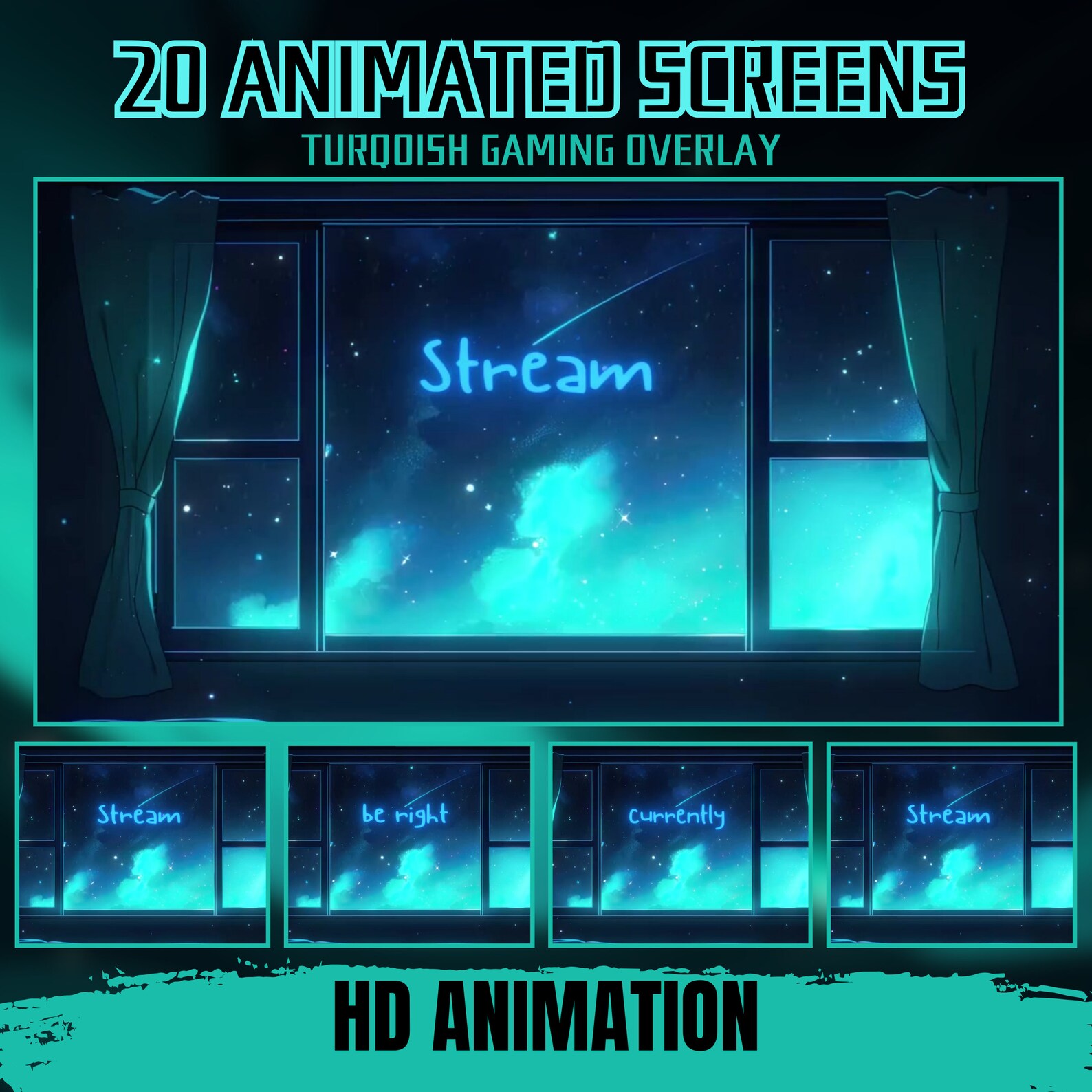 Vtuber Gaming Twitch Stream Overlay ,twitch Alerts ,vtuber Stream ...