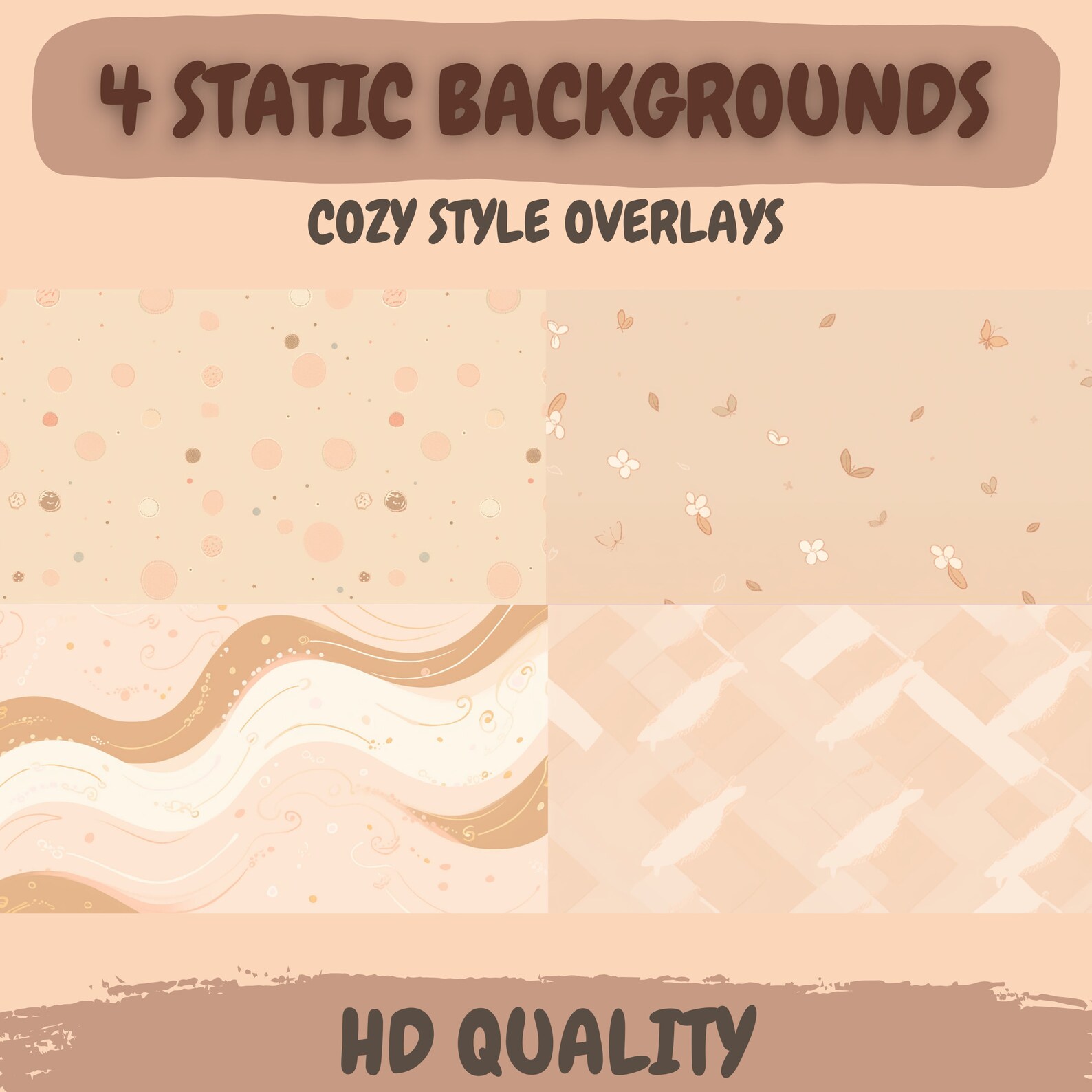 Twitch Overlay - Cottage Core Theme Vtuber Overlay for Twitch Stream ...