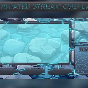 Fully Animated Stream Overlay - Water Twitch Package for Twitch/youtube ...