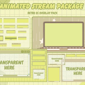 Lofi Animated Window Twitch Overlay Stream Package - Cozy Yellow ...