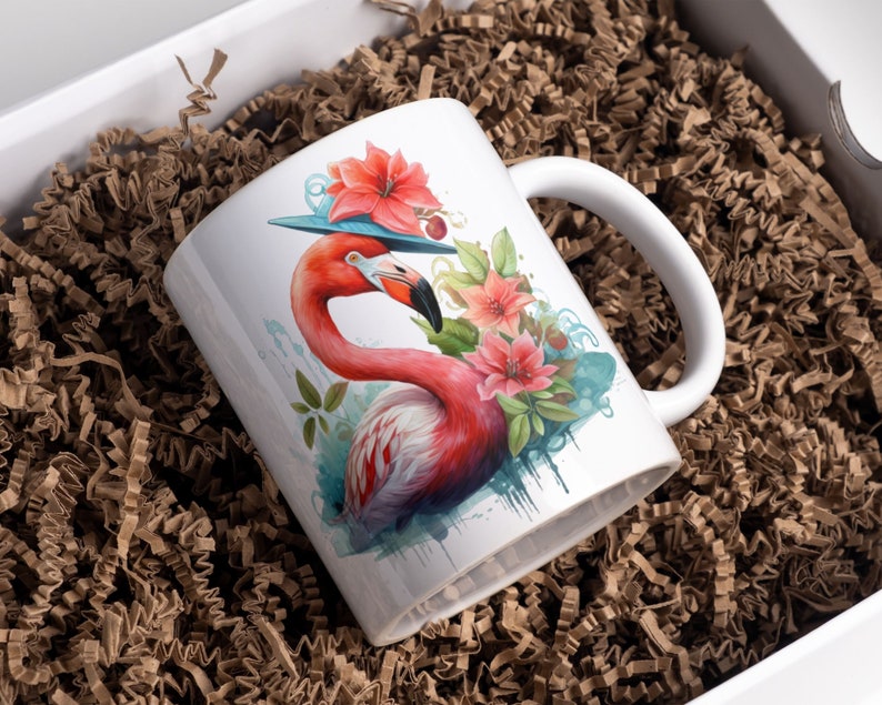 Watercolor Cool Flamingo Clip Art Cool Flamingo Art Illustrations Cool ...