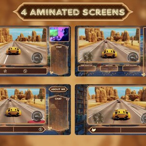 Animated Twitch Overlay - Gilded Themed Stream Package for Twitch ...