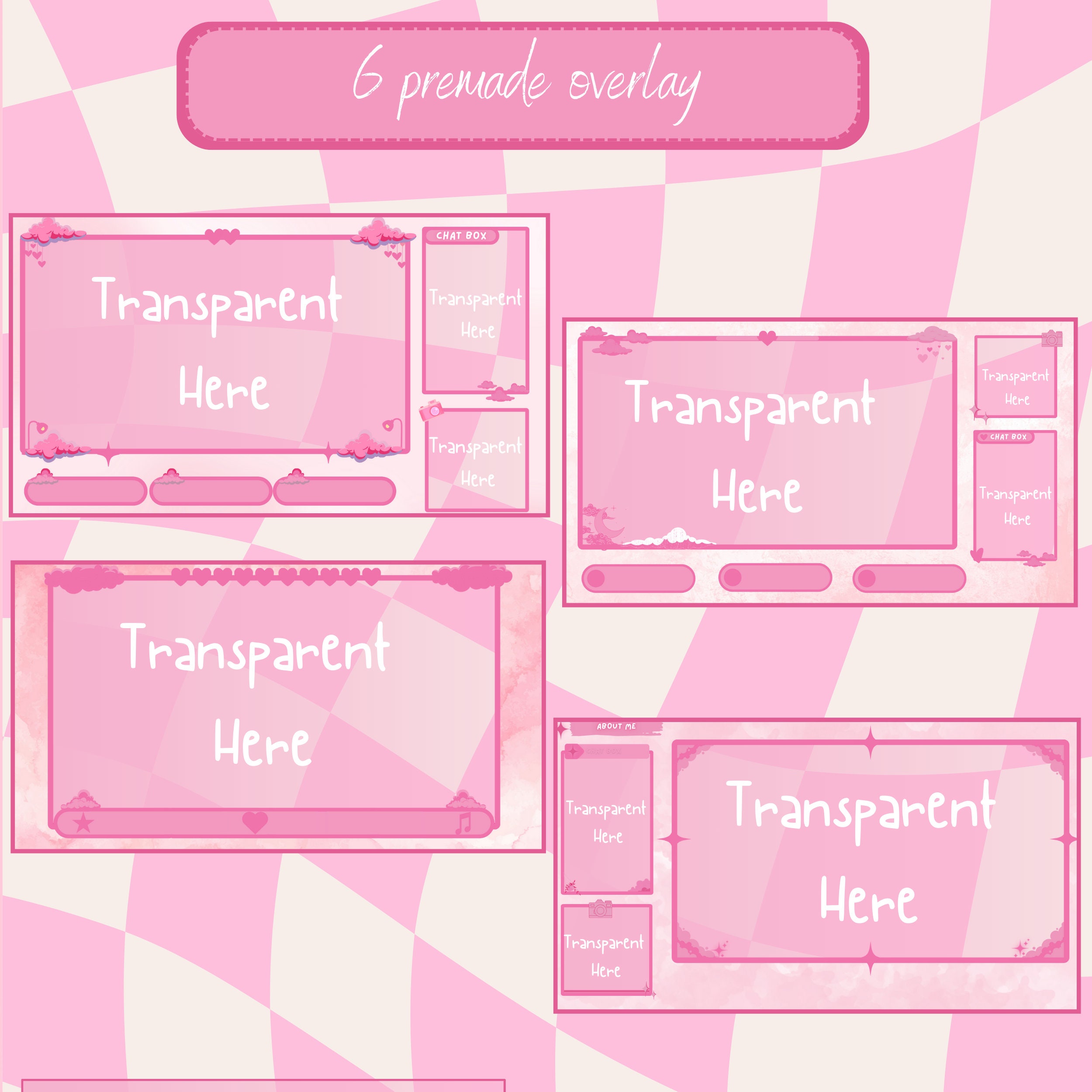 Valentine Special Twitch Overlay - Pink Twitch Package for Twitch ...