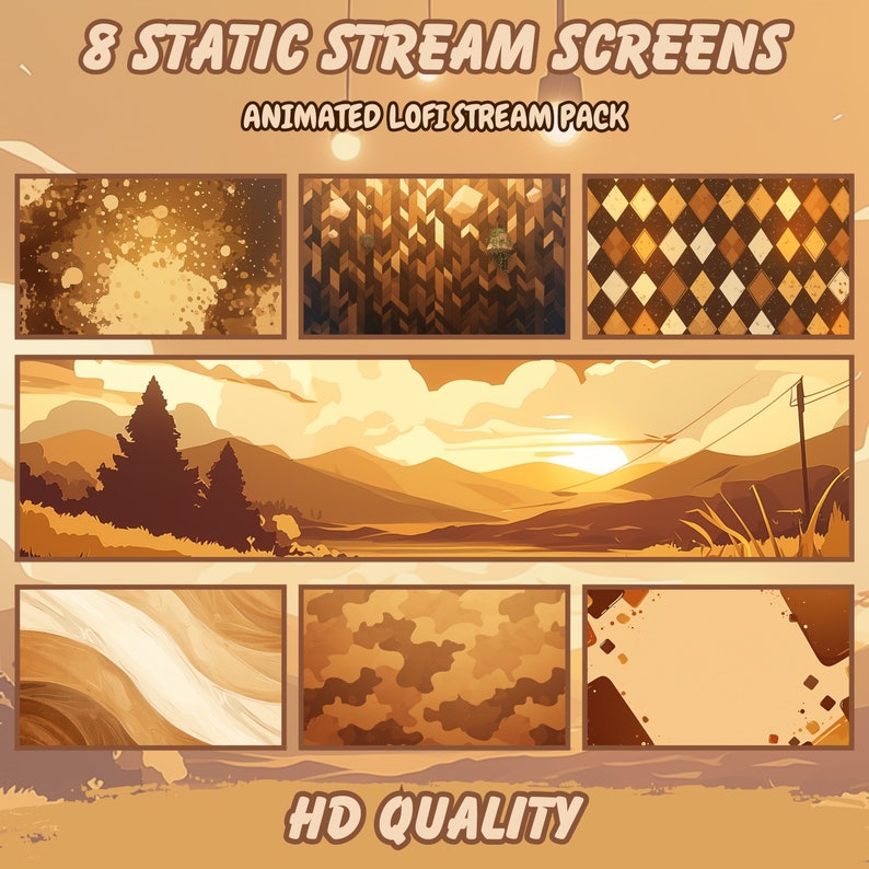 Animated Twitch Overlay, Lofi Animated Stream Package, Stream Package ...