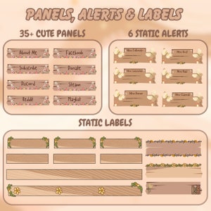 Twitch Overlay - Cottage Core Theme Twitch Overlays - OBS Scenes ...