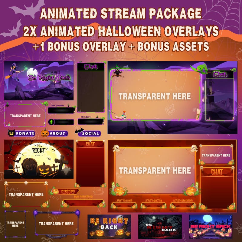 Halloween Twitch Overlay - Etsy