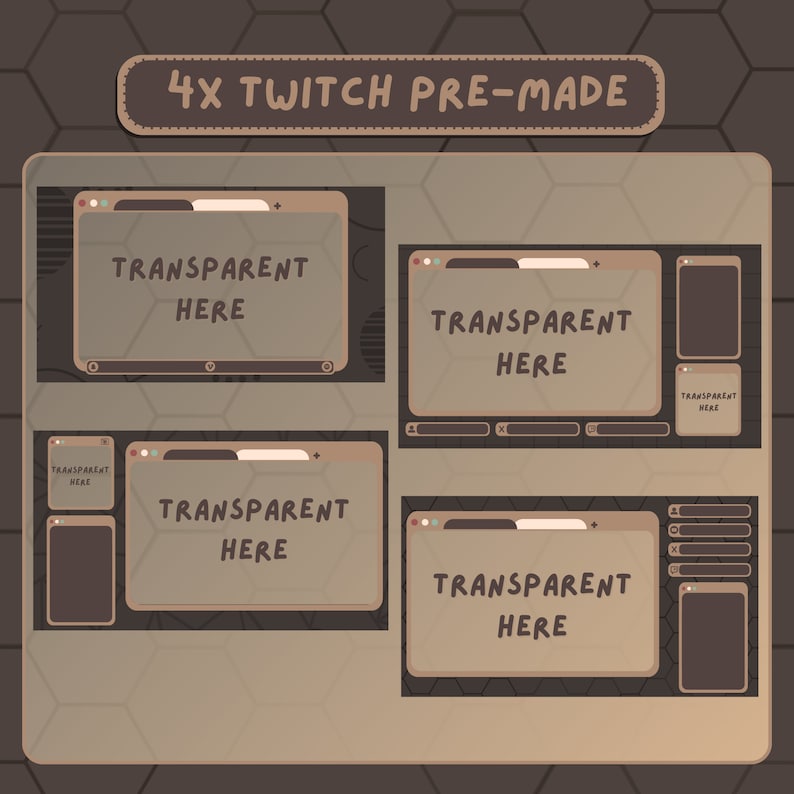 Twitch Overlay Mac Theme Vtuber Overlay for Twitch Stream Overlay ...