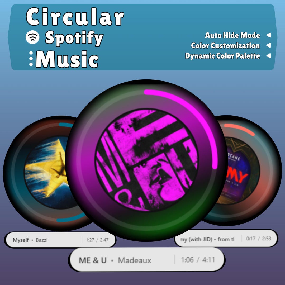Spotify Music Widget - Customizable Widget for Twitch/youtube Stream ...