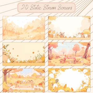Autumn Twitch Stream Overlay Package: Animated Fall Theme - Etsy UK