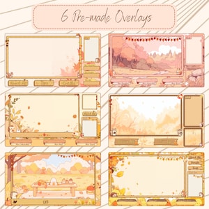 Autumn Twitch Stream Overlay Package: Animated Fall Theme - Etsy UK