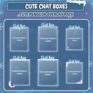 Penguin Overlay - Winter Overlay Stream Package for Youtube/twitch/kick ...
