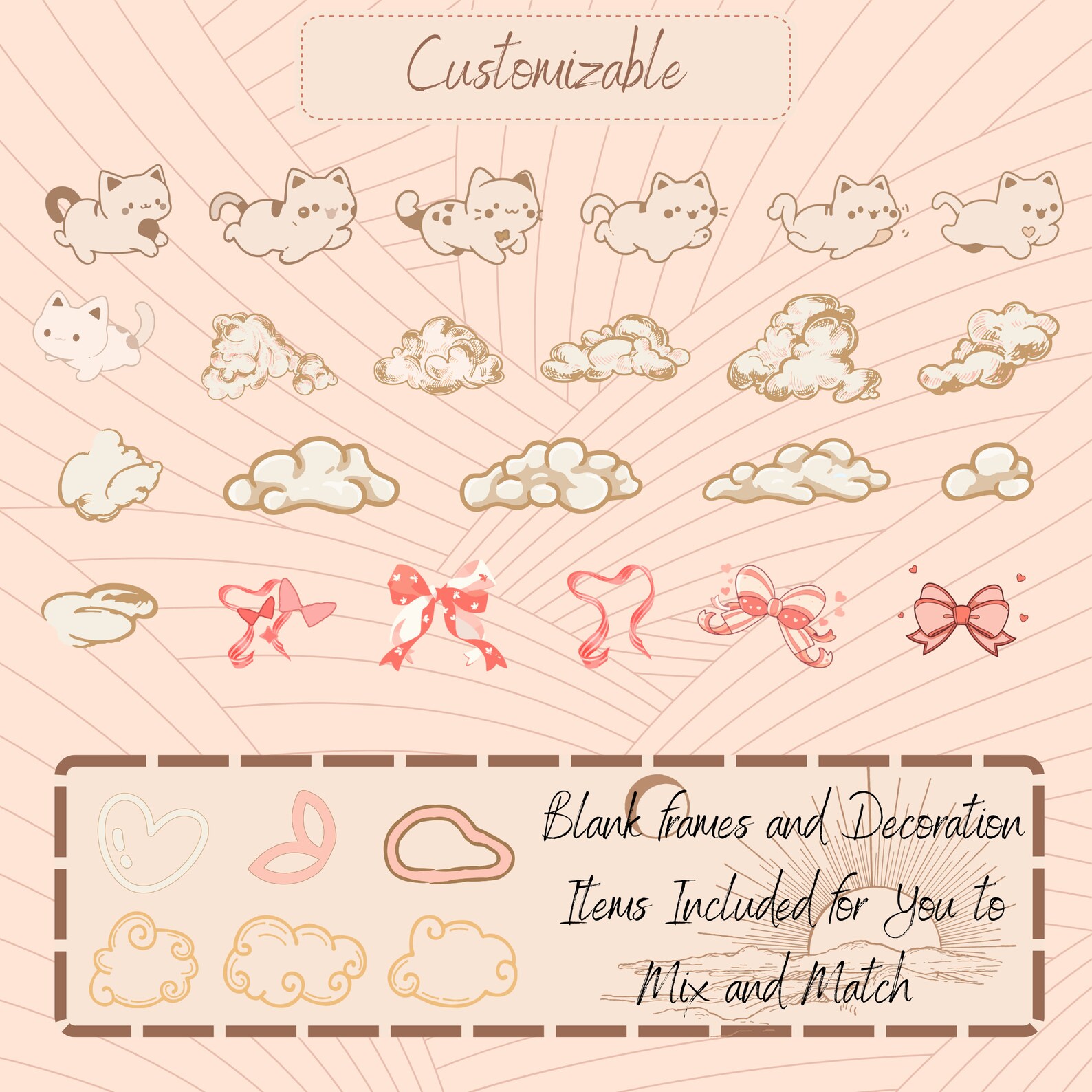 Cloudy Lo-fi Animated Twitch Stream Overlay Package - Etsy