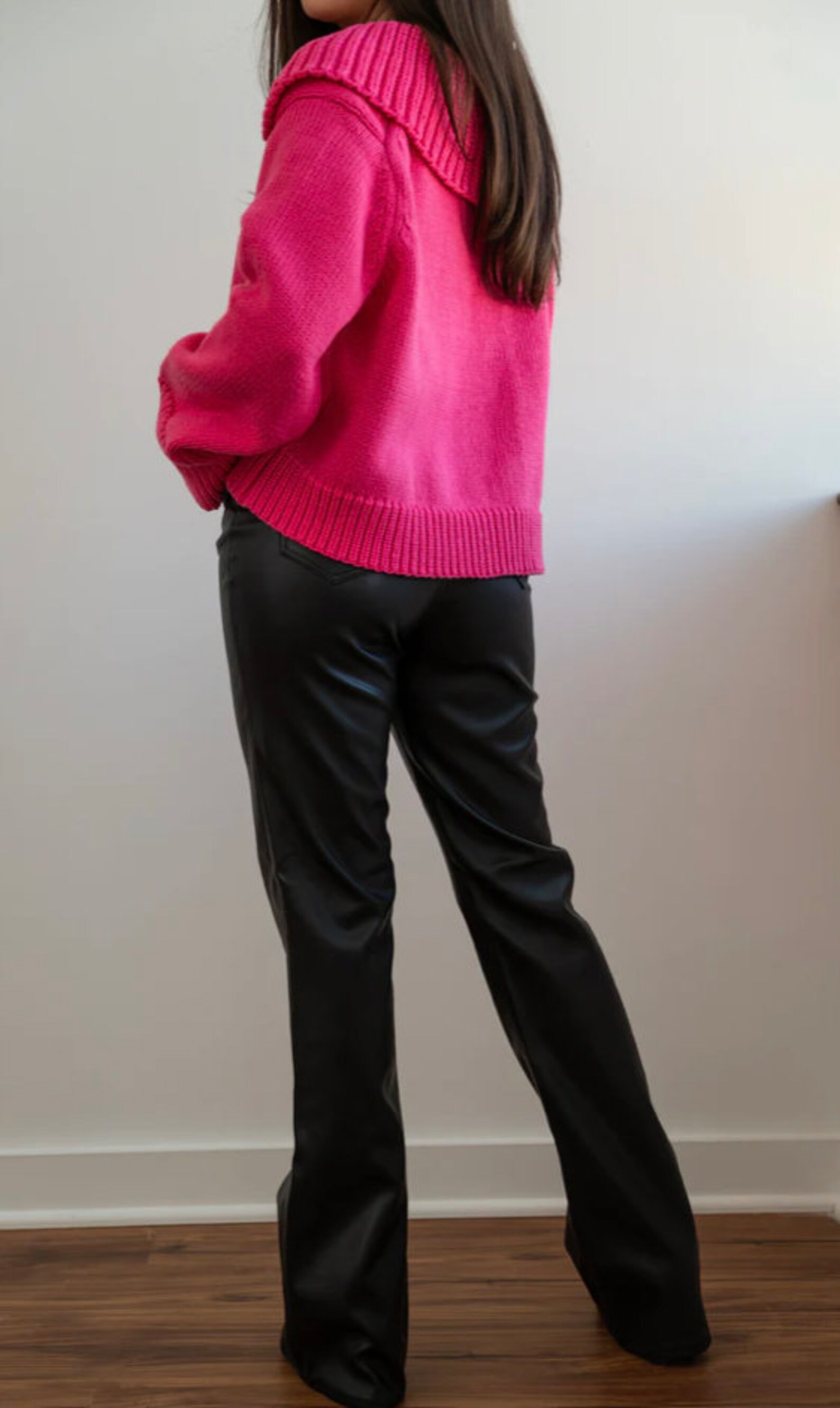 Black Pleather Pants - Etsy