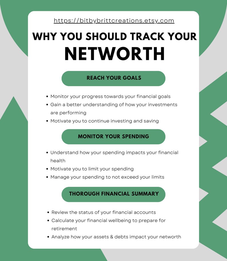 Networth Tracker Easy Excel Template Download Organize Your Personal ...