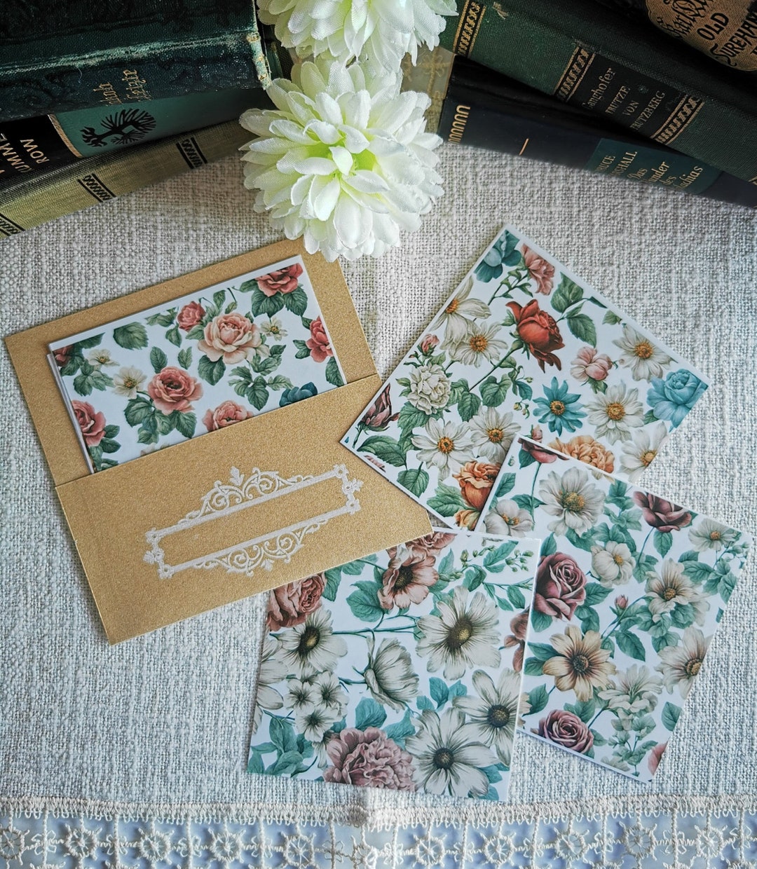 Flowers Watercolor Vintage Colorful Sticker Set PET Sticker Transparent ...
