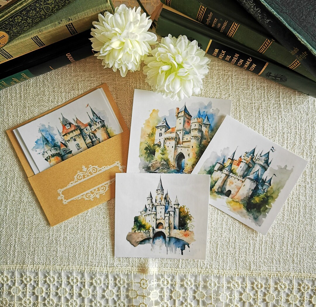 Large Castle Castle Sticker Set PET Stickers Transparent Background ...