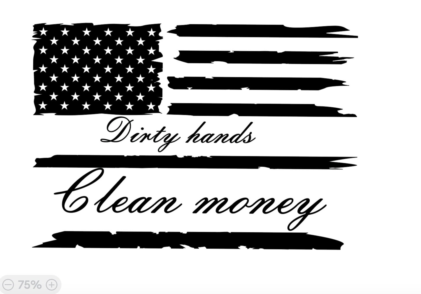 Clean Money Sticker