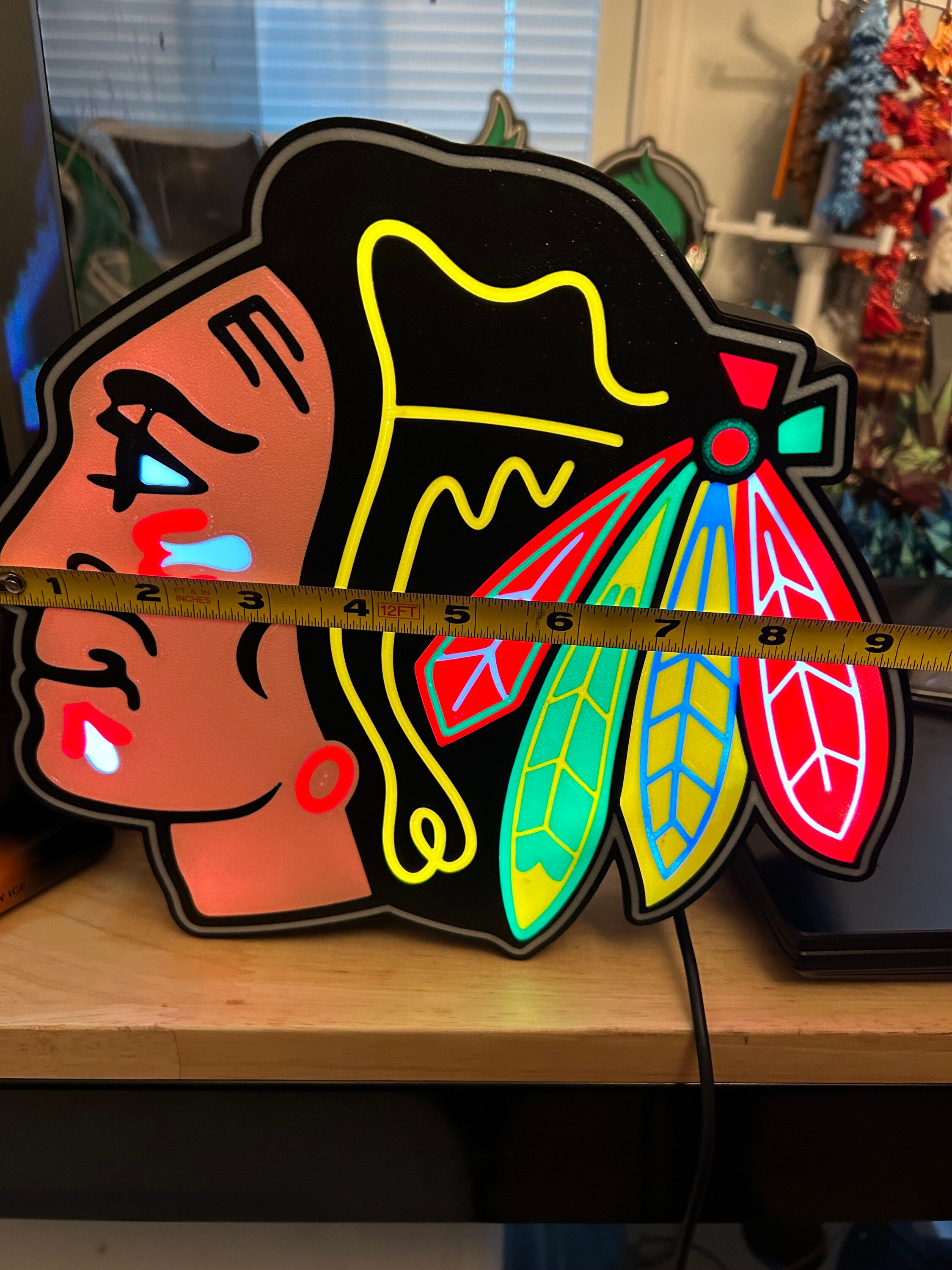 Chicago Blackhawks Light Box - Etsy