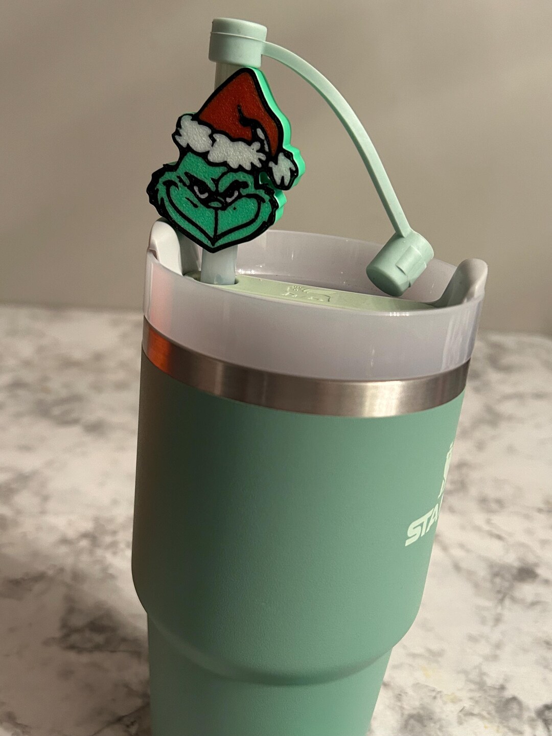 The Grinch Straw Topper - Etsy