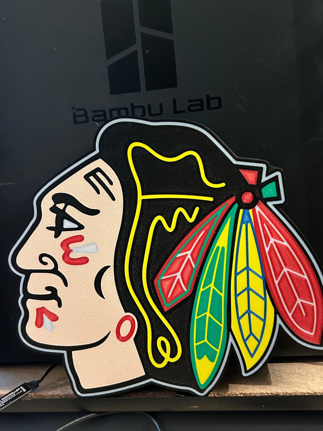 Chicago Blackhawks Light Box - Etsy