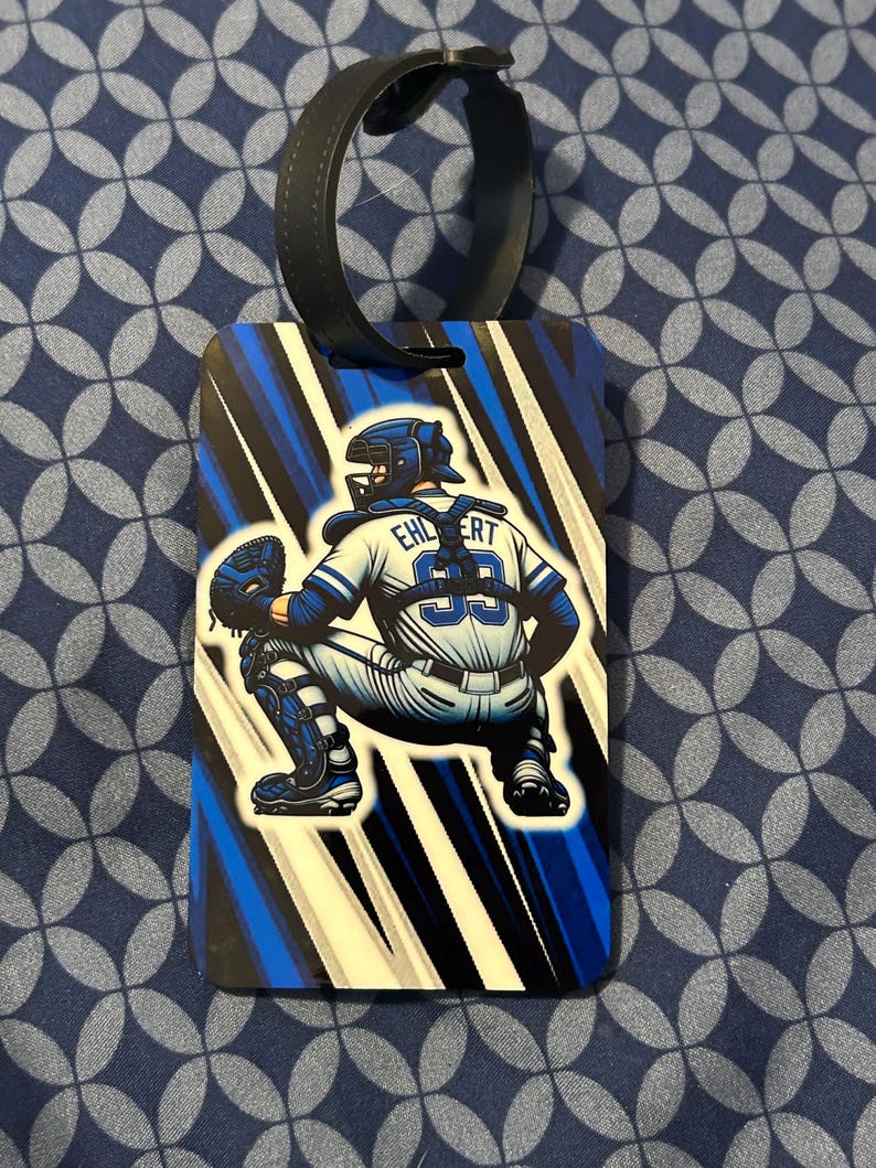 Custom Sports Bag Tags | Personalized Photo Luggage Tag | Team Gifts ...
