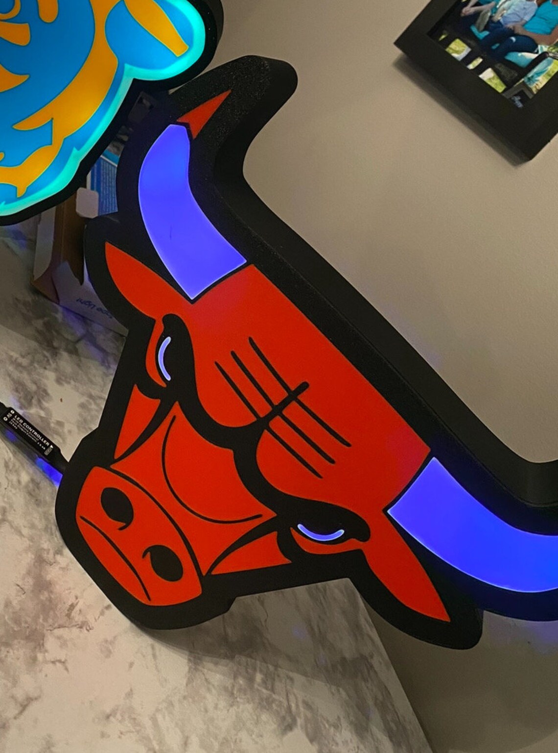 Chicago Bulls Light Box - Etsy