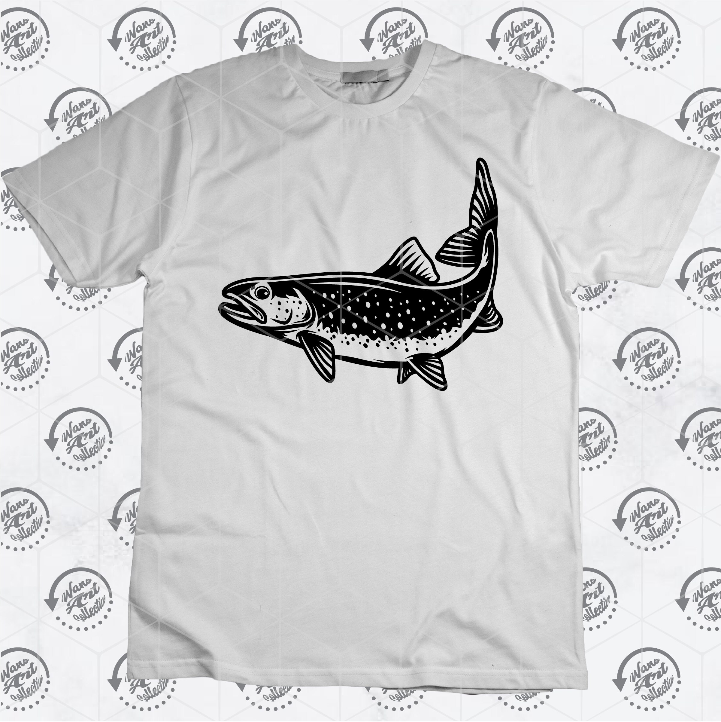 Trout Fishing Svg Trout Fish Svg Trout Svg Trout Fish Clipart Salmon ...